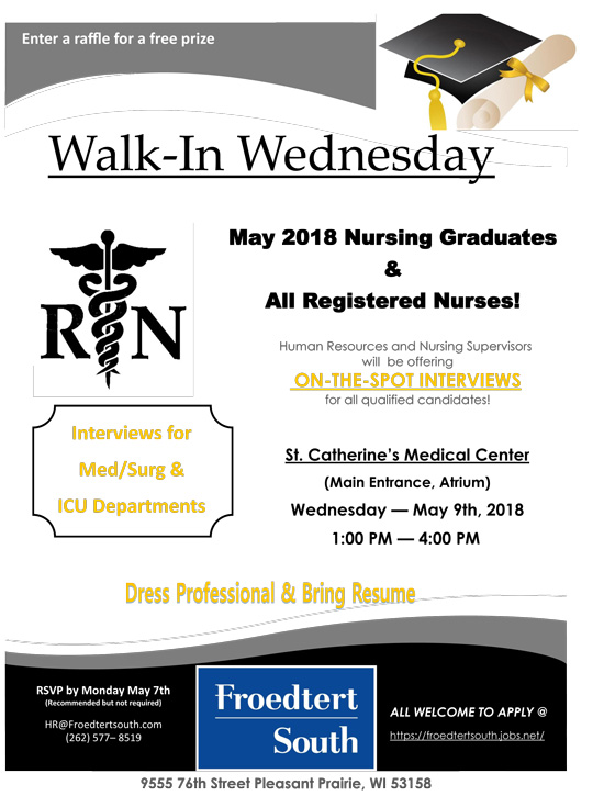 Sponsored post: Froedtert South to host Nurse Walk-In Wednesday hiring ...